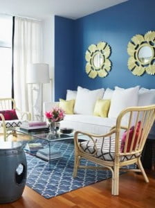 Un bello living azul - DecoActual.com