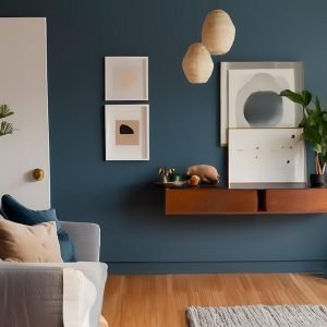 Ideas creativas para decorar las paredes con gris azulado