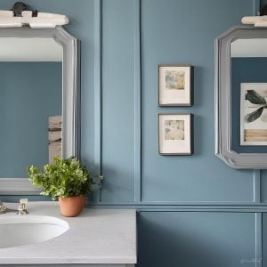 Encanto y versatilidad del gris azulado: paredes con personalidad