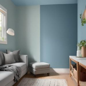 Encanto y versatilidad del gris azulado: paredes con personalidad
