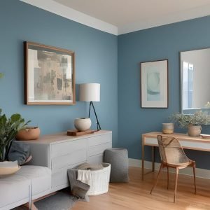 Encanto y versatilidad del gris azulado: paredes con personalidad