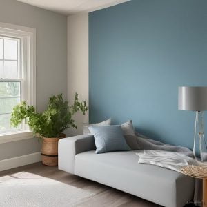 Encanto y versatilidad del gris azulado: paredes con personalidad
