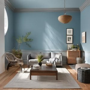 Encanto y versatilidad del gris azulado: paredes con personalidad